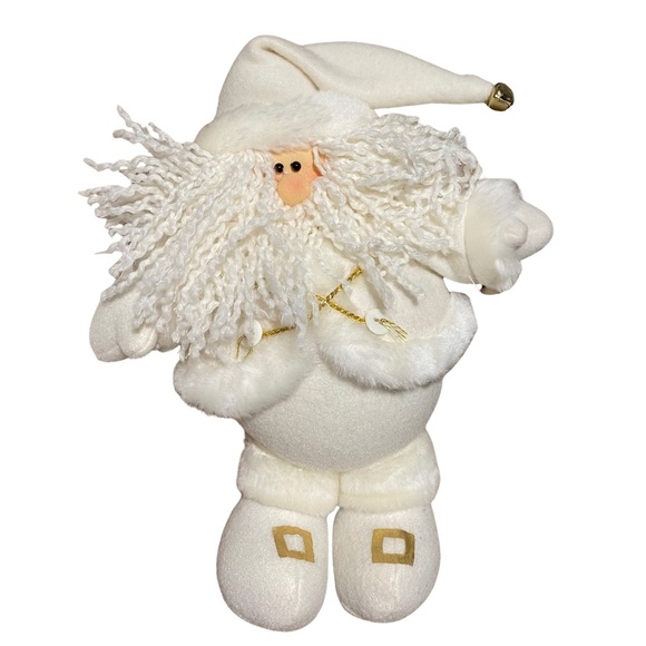 Santa Doll | Holiday | Santa Doll Collectible Decorative Winter White ...
